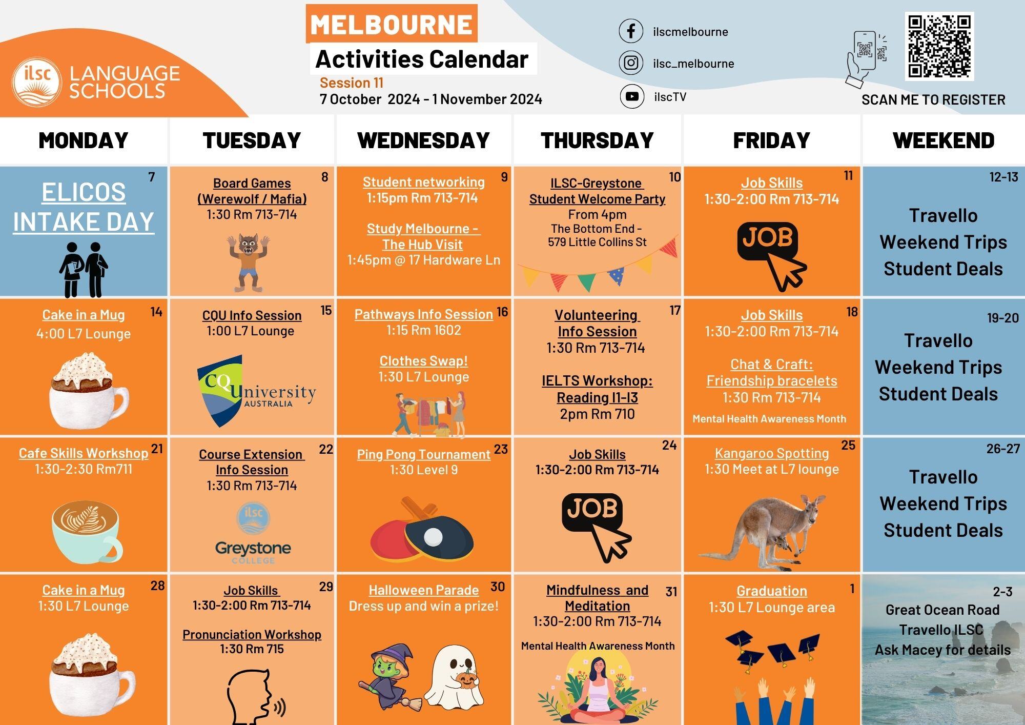 ILSC Australia Current Activities Calendars